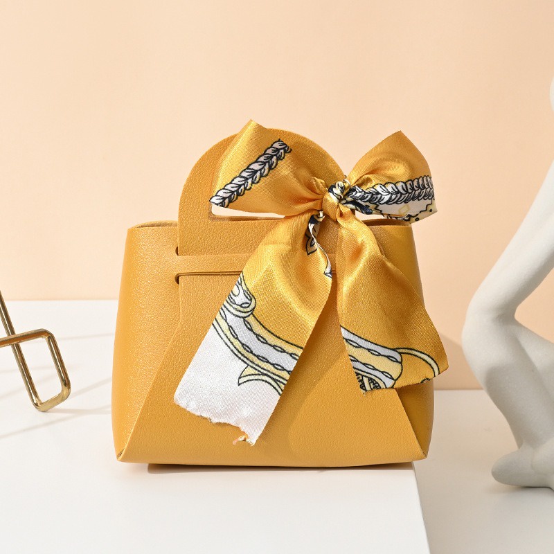 Leather Candy Box Handheld Candy Bags For Engagement Party Ins ...