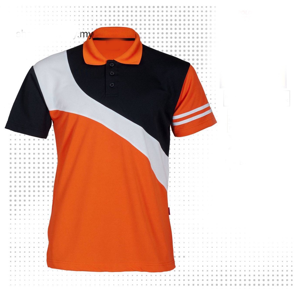 Full sublimation Polo-shirt uniform couple set orange version2 | Shopee Philippines