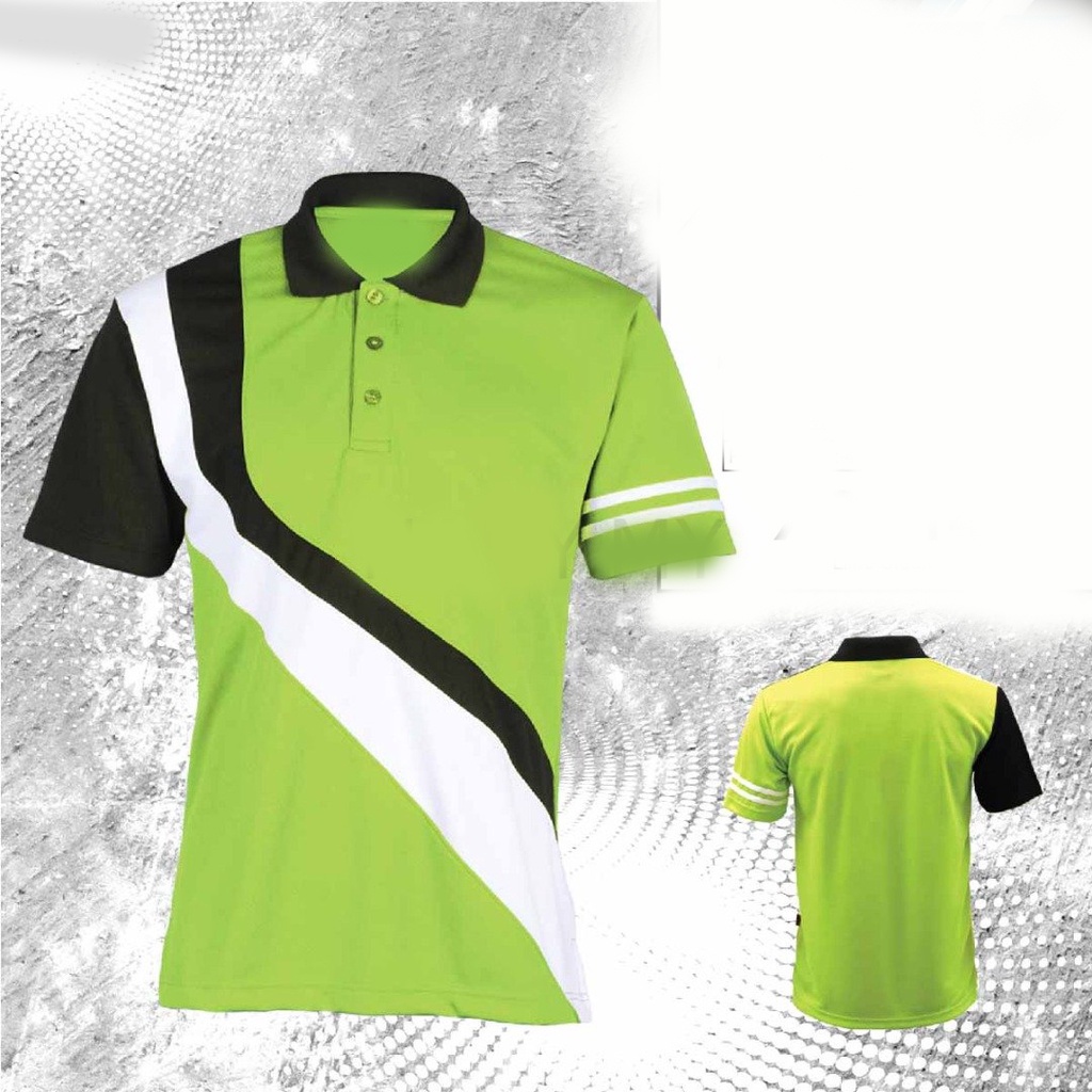 Full sublimation Polo-shirt uniform couple set green | Shopee Philippines