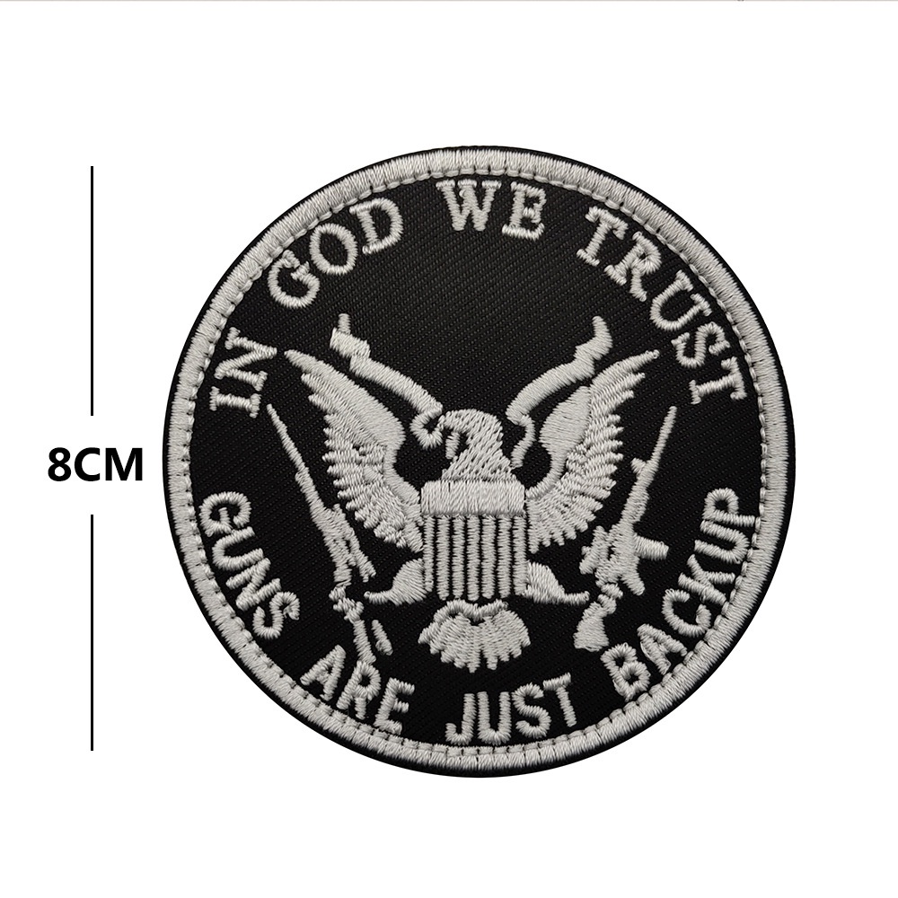 USA 2nd Amendment 1789 In God We Trust Tactical Embroidery Patch No ...