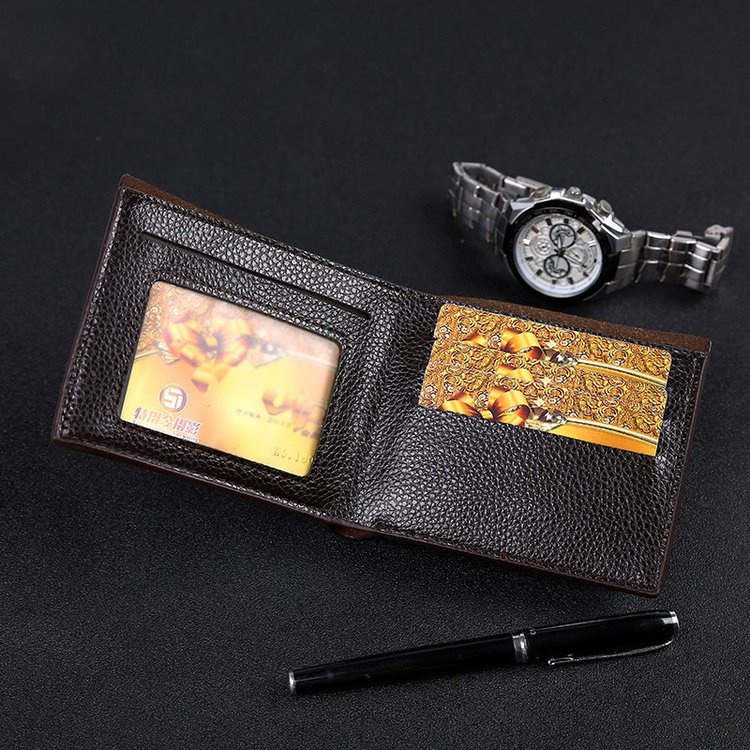 2pcs Men Set with Watch and Wallet Leather Causal Business Watches Gift ...