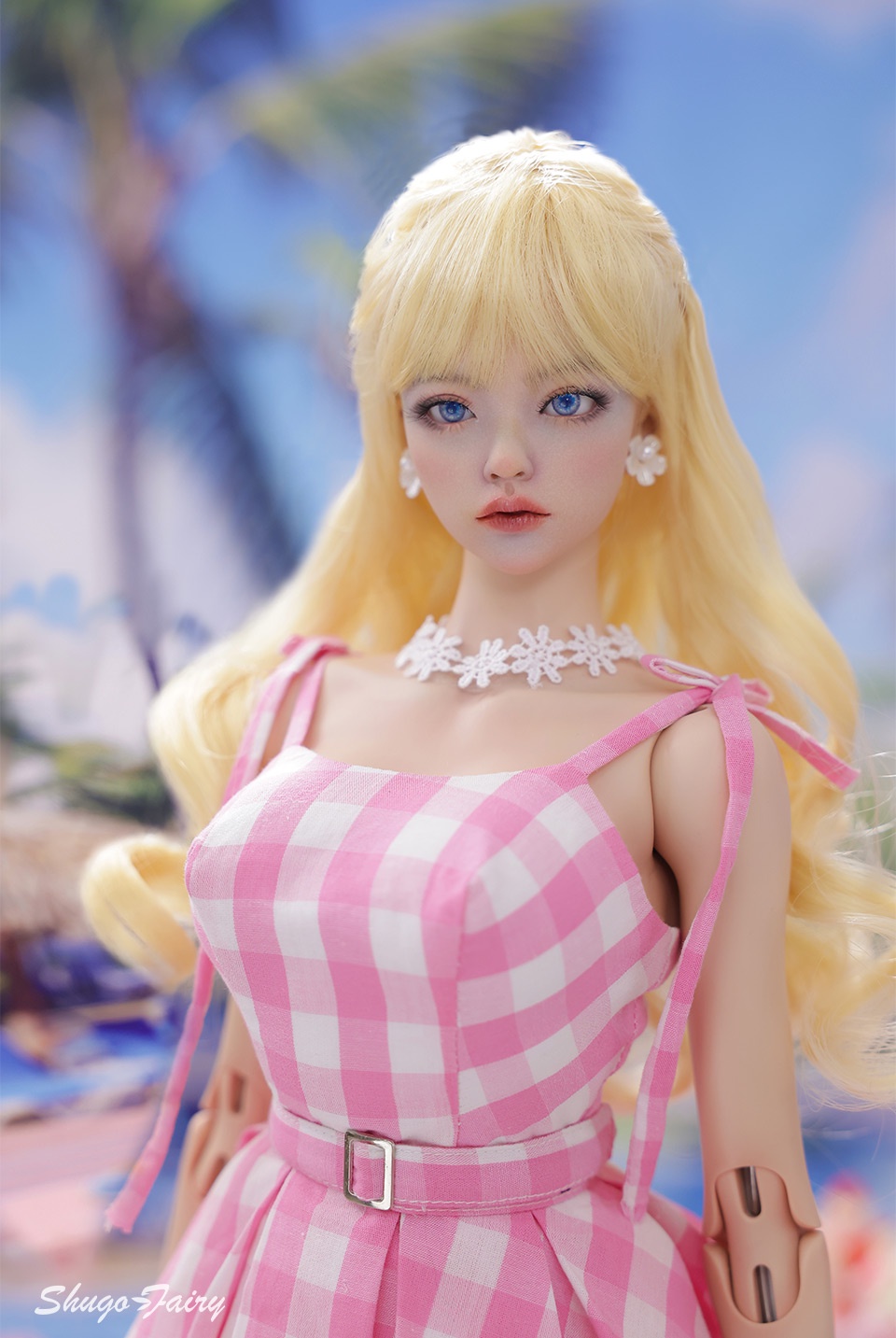 Shuga Fairy Mari 1/3 BJD Dolls A pink Summer Beach Doll With A Girly ...