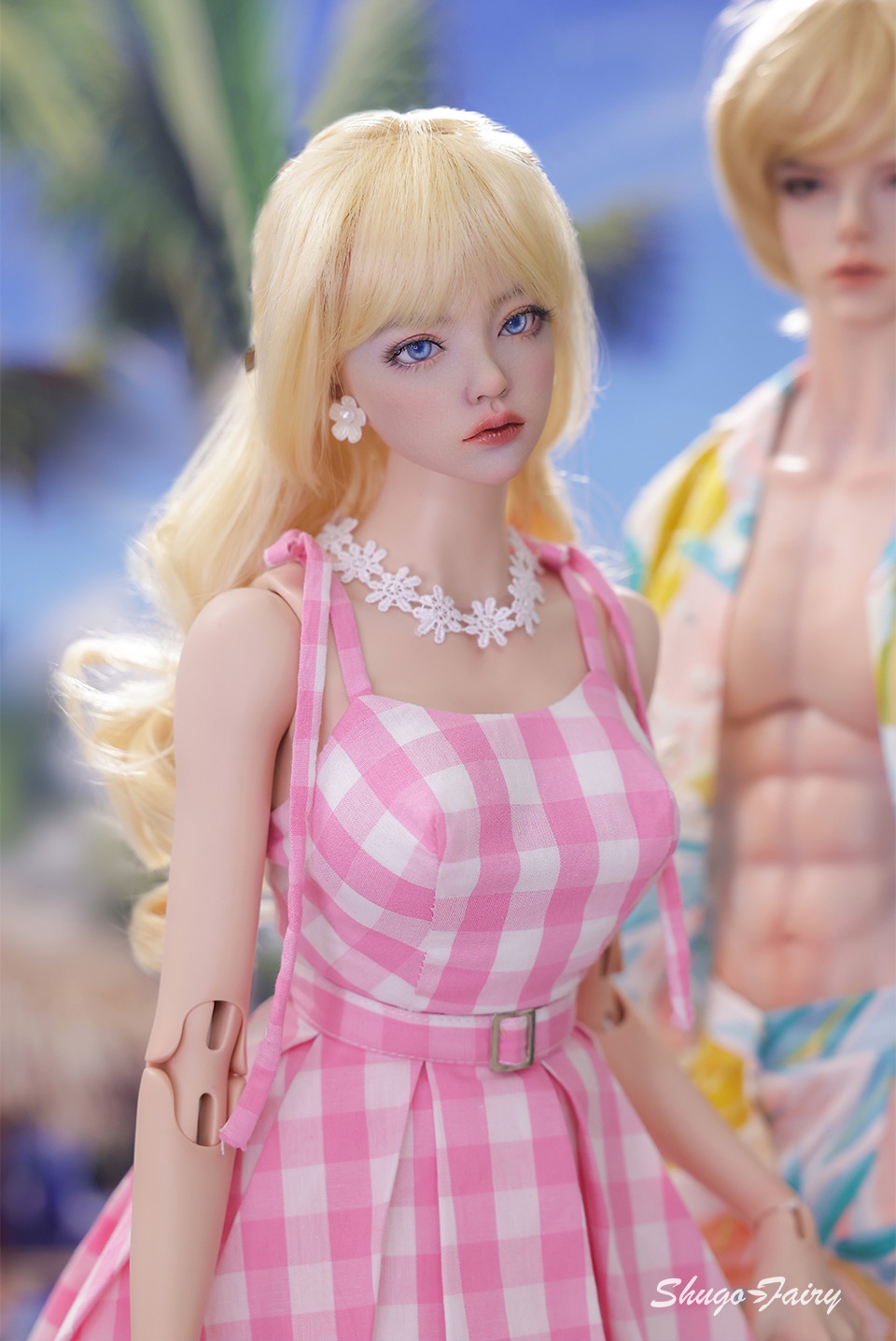 Shuga Fairy Mari 1/3 BJD Dolls A pink Summer Beach Doll With A Girly ...