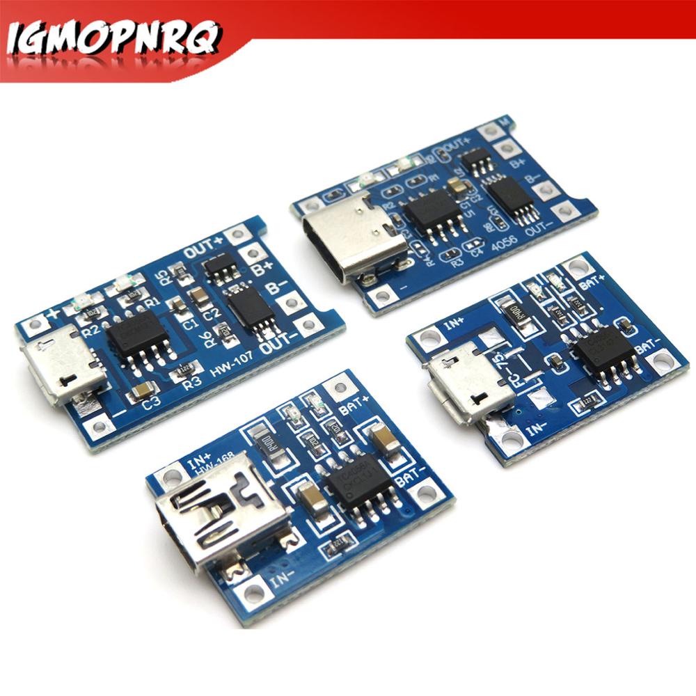 1PCS Micro USB TYPE-C 5V 1A TP4056 Lithium Battery Charger Module ...