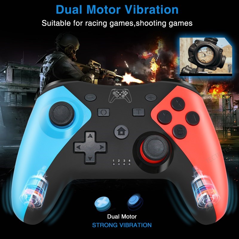 Wireless Controller Turbo Dual Vibration 6 Axis Dualshock Pc Gamepad Bluetooth Gamepad For