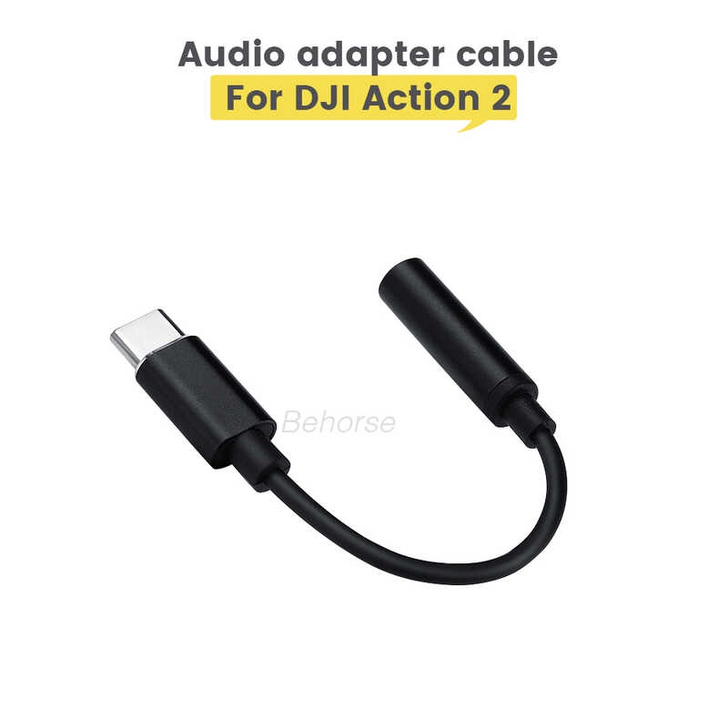 Microphone Mic Audio Adapter Line Cable Para Sa DJI Osmo Action 2 ...