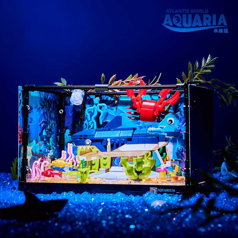 Ang akwaryum sa ilalim ng tubig ay isang harang sa paggawa ng mga ...
