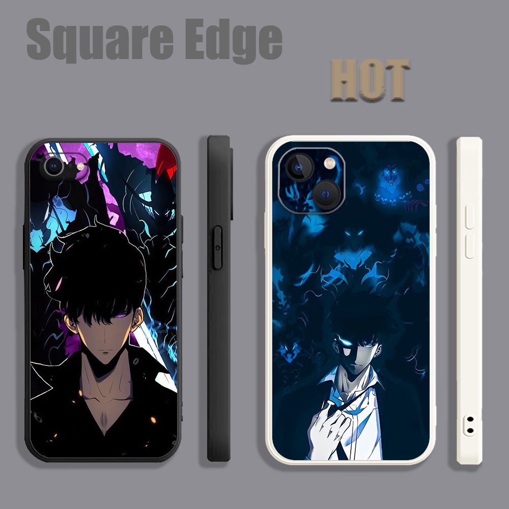 Case For iPhone 14 Pro Max Plus Print Solo leveling Anime Sung Jin Woo ...
