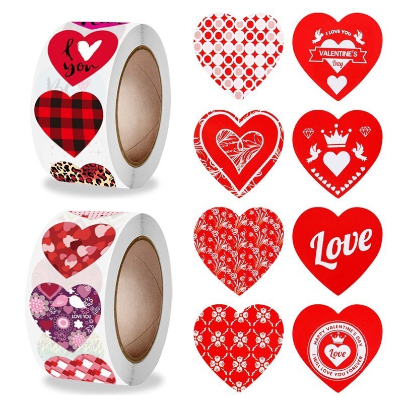 60 Pieces Valentine's Day Heart Foam Stickers - Heart Scrapbook ...