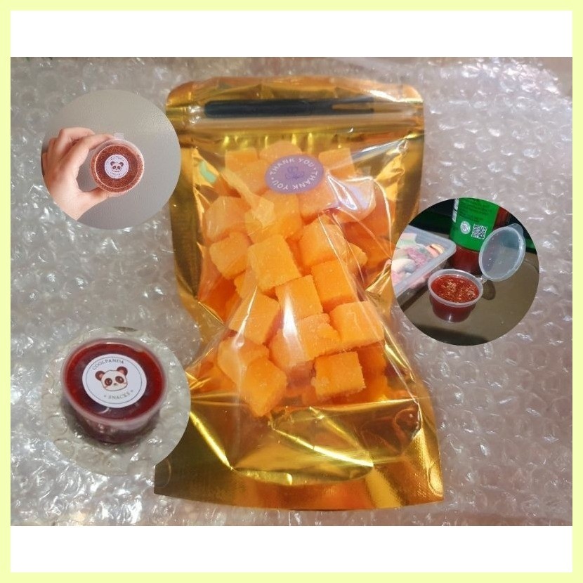 chamoy mango cubes gummies 165g with ONE CHAMOY TAJIN SAUCE | Shopee ...