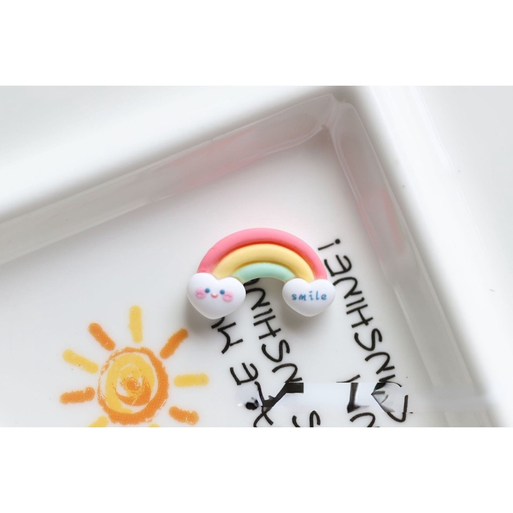 Star Rainbow Croc Design Jibitz Charm Sunflower Shoe Decoration Pink ...