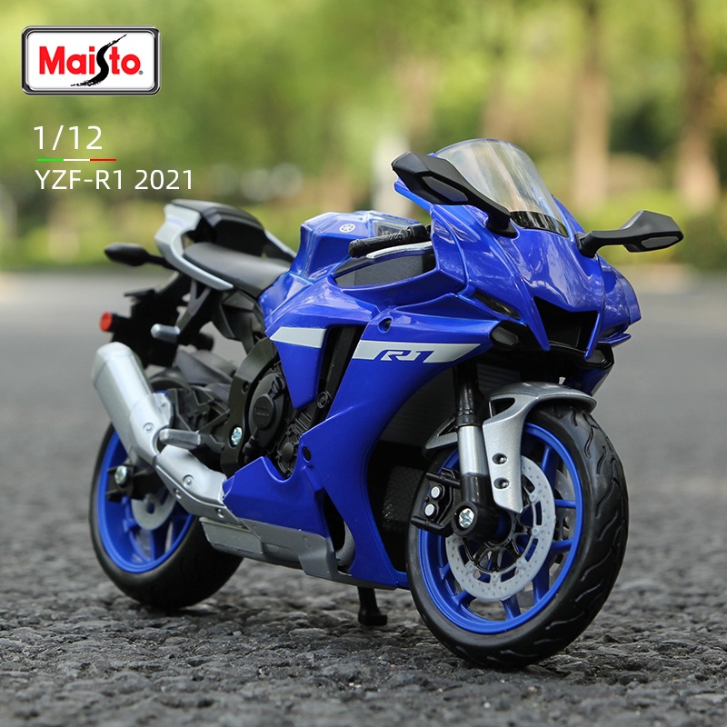 24-hour shipmentMaisto 1:12 Yamaha YZF-R1 2021 Motorcycle Model Static ...