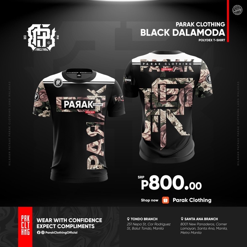 PARAK CLOTHING T-SHIRT | DALAMODA Fully Sublimation | Shopee Philippines