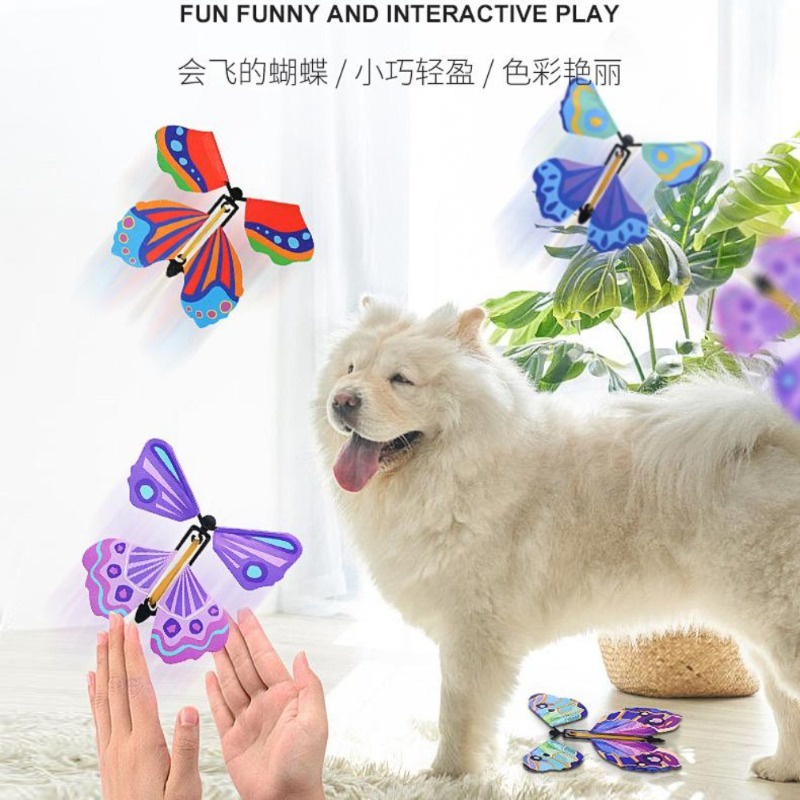 Biomimetic flying butterflies dissipate energy, tease cats, consume ...
