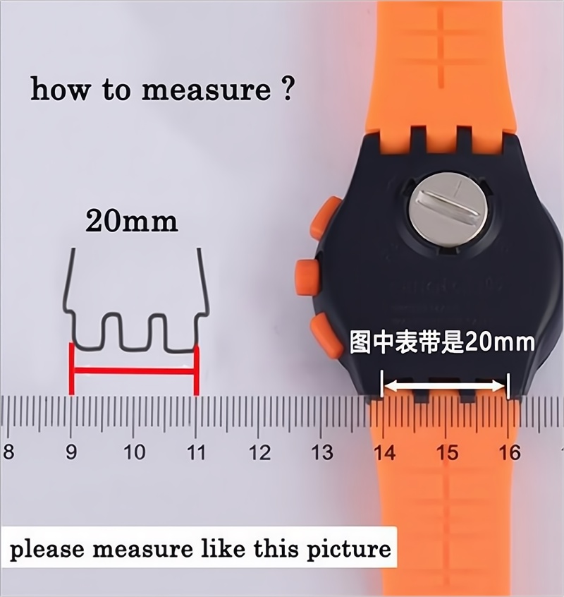 Elastic Bracelet for Swatch 17mm Stainless Steel Watch Strap Band ...