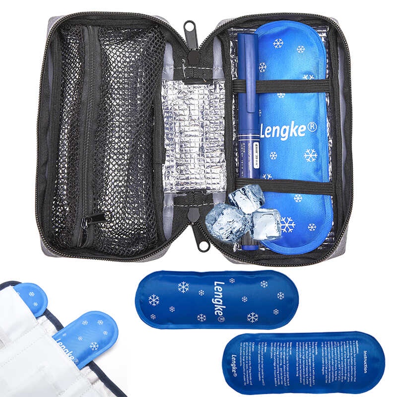 LY Ice Packs Cold Reusable Insulin Injuries Cooler Compress Nylon ...
