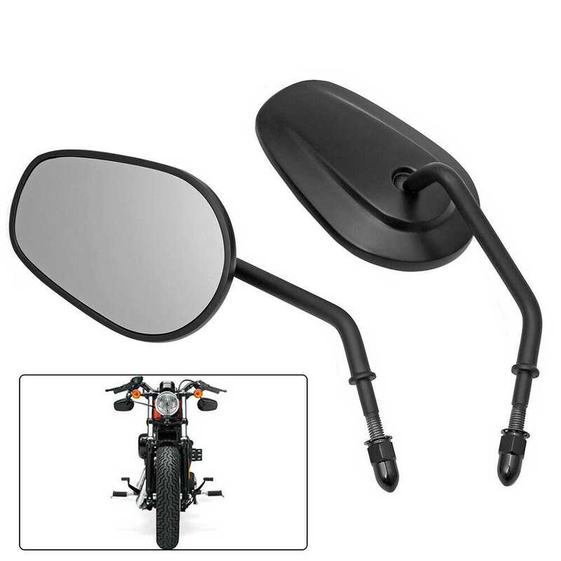 Bisikleta Black Long Stem Rearview Side Mirrors Para Sa Harley Touring