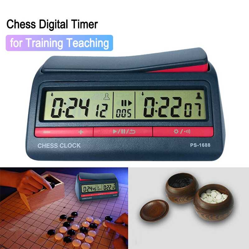 Chess Digital Timer Professional Digital Chess Clock Plastic Battery ...