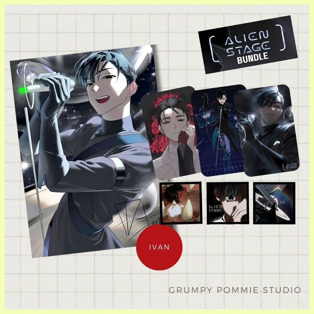 ALIEN STAGE Fan Merch Bundle - Art Print / Photocards / Stickers ...