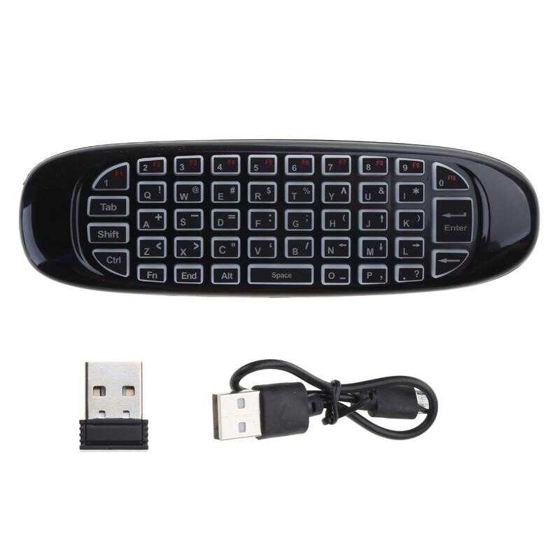 Air Mouse 2.4G RGB 7 Backlit Remote Control With Wireless Keyboard ...
