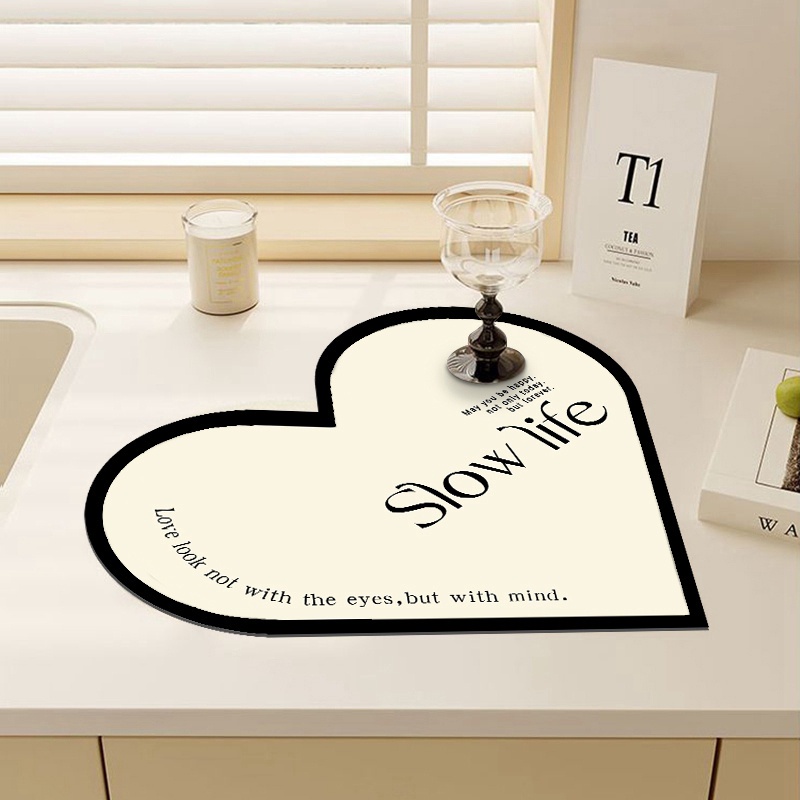 Kitchen Tableware Drying Pad Creative Coffee Cup Mat Kitchen Drainage ...