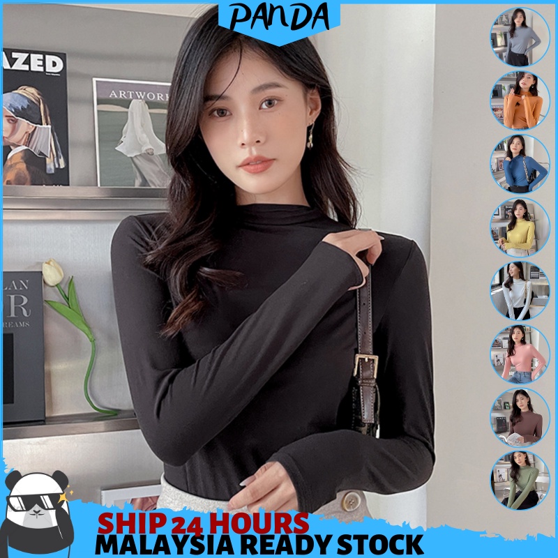 TS22 PANDASHOP Mid-High Collar Inner Wear Muslimah Inner Wear Baju Inner Kolar Separuh Tinggi ...