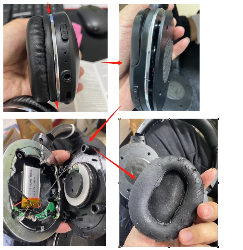 Oval Earphone Pad 80 * 100mm Earmuff for Baseus D02 Pro Headset ...