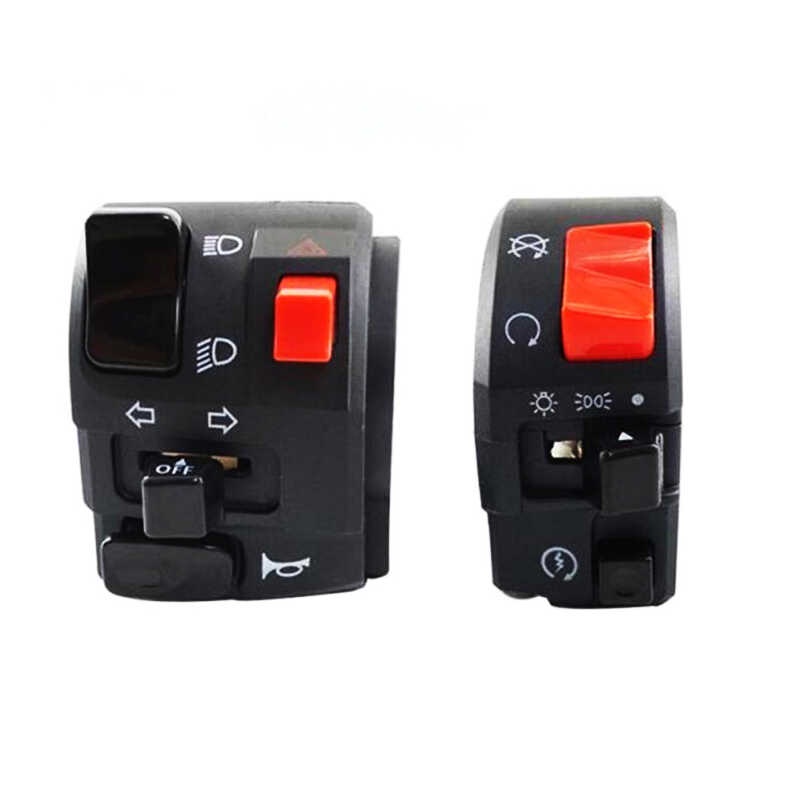 7/8" 22mm Motor Switches Motorbike Horn Button Turn Signal Electric Fog Lamp Light Start ...