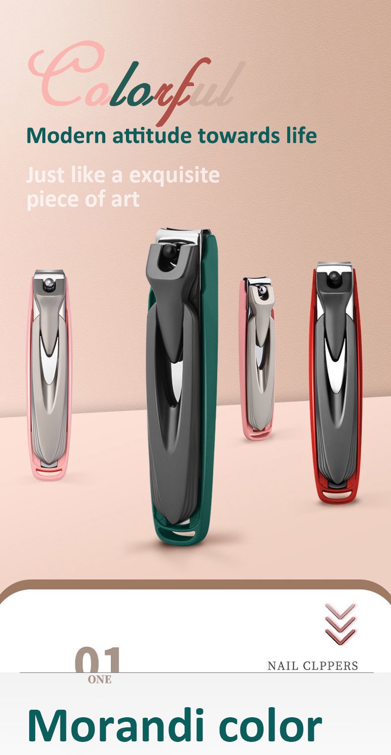 Colorful Nail Clippers Anti-Splash Nail Cutter Detachable Design ...