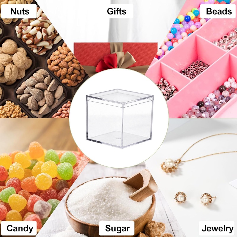 Multi-purpose Transparent Plastic Storage Box with Lid / Simple mini ...