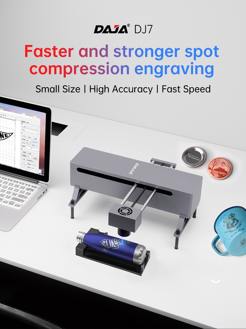 DAJA DJ7 5W Laser Engraving Machine Cutting Multifunctional Ceramic ...
