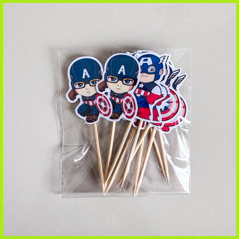 Captain AMERICA TOPPER/(LA-001) CAPTAIN AMERICA CAKE TOPPER/CAPTAIN ...