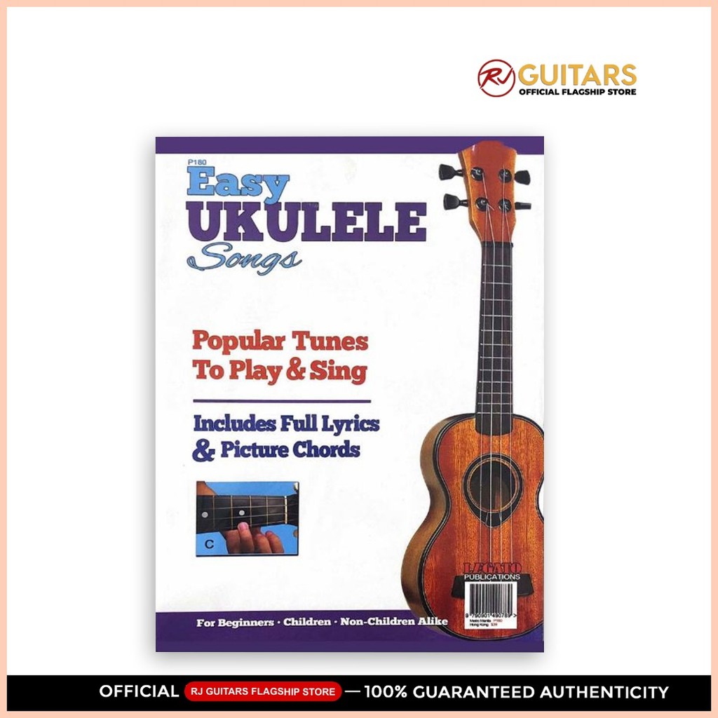 ۩ RJ Guitars - CHORDS BOOK - Easy Ukulele Songs (Instructional Book ...