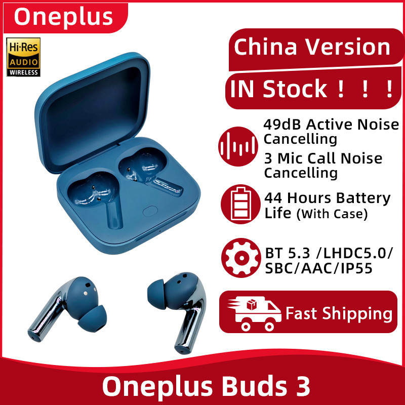 Oneplus Buds 3 Bluetooth 5.3 TWS Earphone 49dB Active Noise Cancelling ...