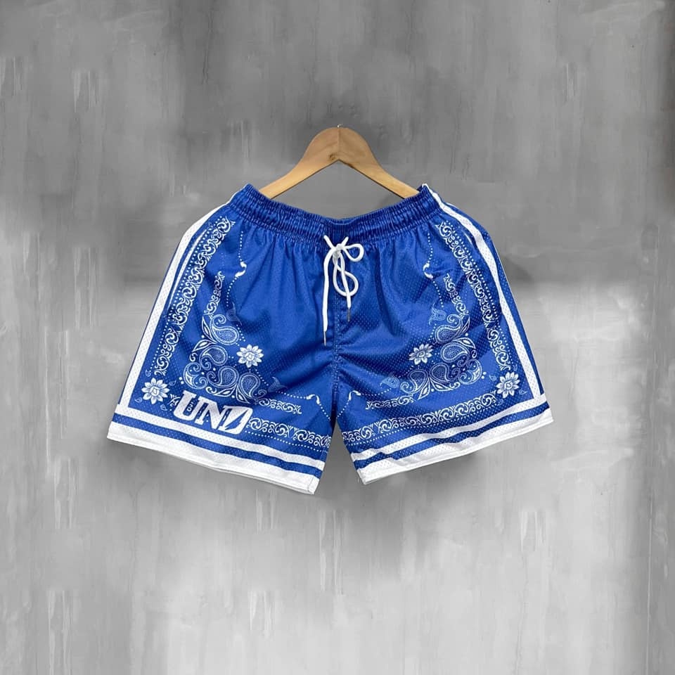 MSTR ALL BRAND - Undrafted "Bandana Shadow" Mesh Men Short (Blue ...