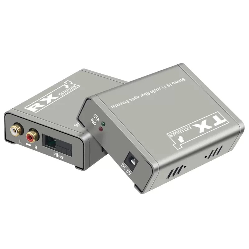 2 Port Rca Fiber Extender Over Sc Fiber Optical Cable 20km Rca Audio