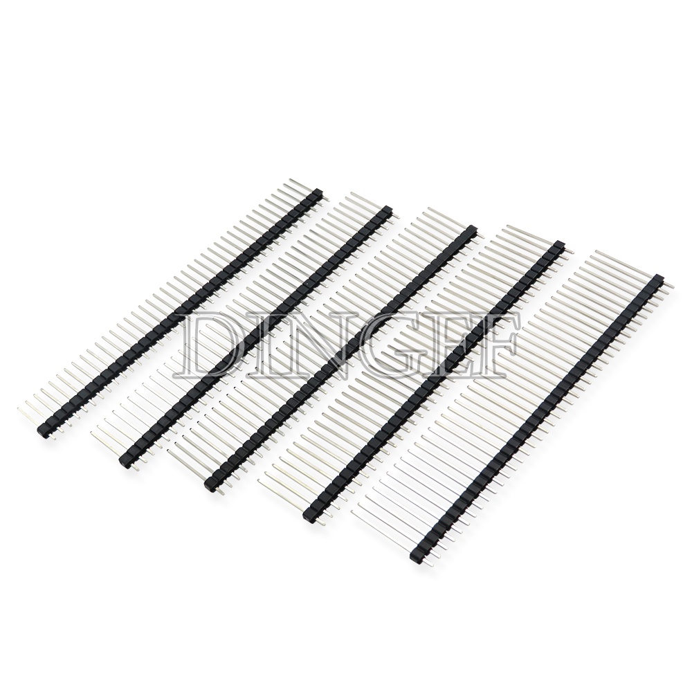 5PCS 40PIN 2.54mm Single Row Male Connector PCB Board Pin Header Long ...