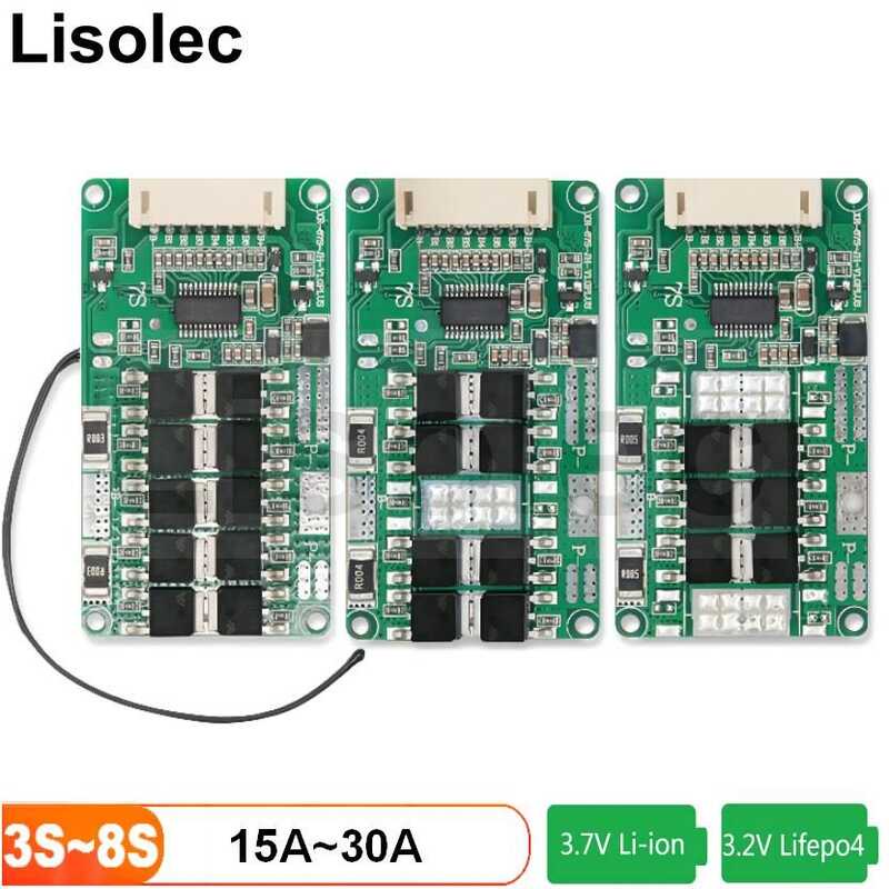 12V 24V BMS Sa Cell Balance NTC Li-Ion 3S 4S 6S 7S Lifepo4 6S 4S 8S ...