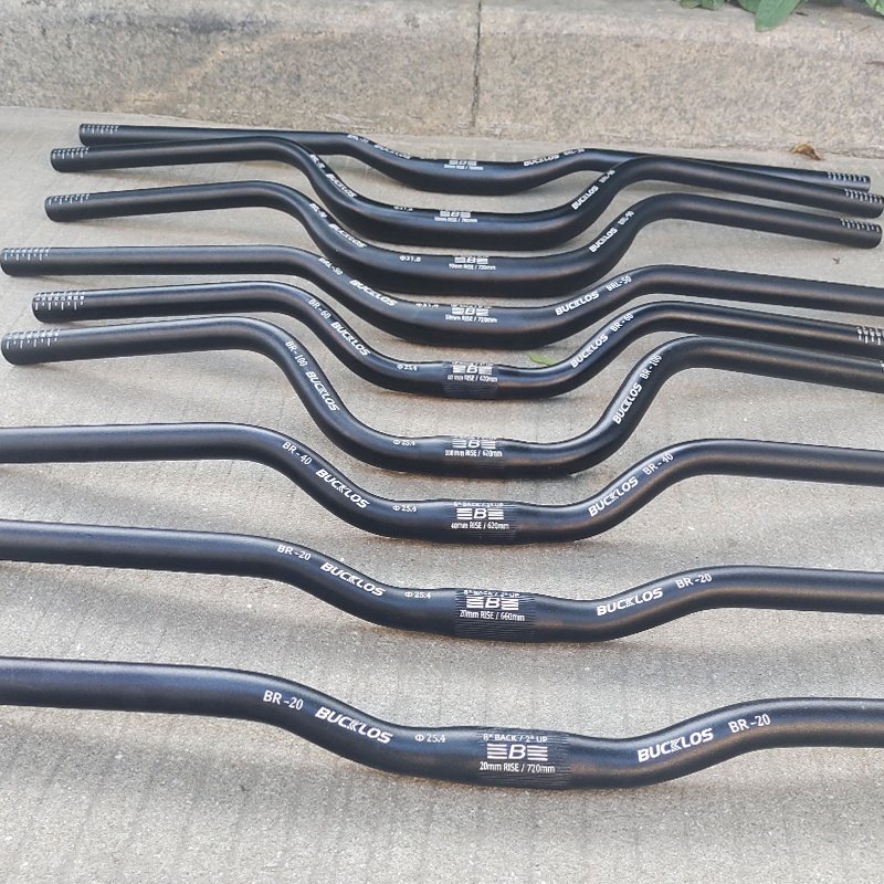 BUCKLOS 31.8mm Handle Bar Mtb 90mm Riser Bar Handle Mounatin Bike Alloy ...