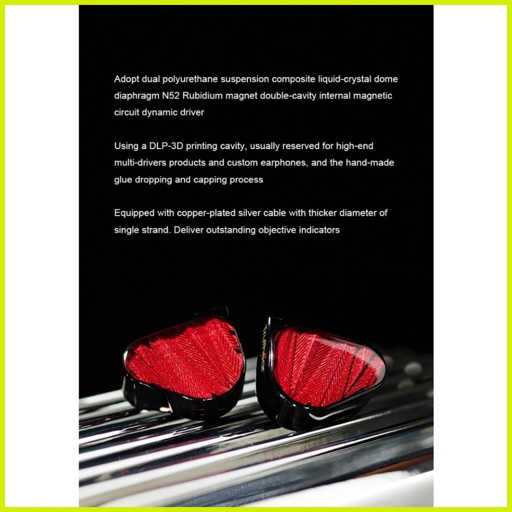 Truthear X Crinacle Zero : RED Dual Dynamic Driver IEM Detachable Cable ...