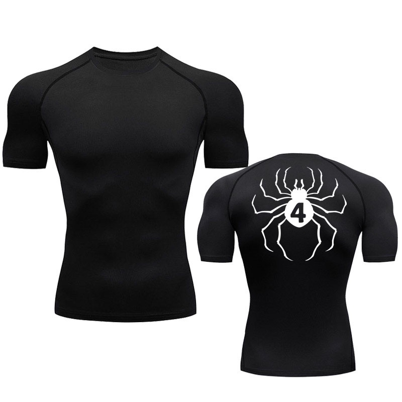 Men's Short Sleeve Compression Shirt Running T Shirt Summer Gym ...