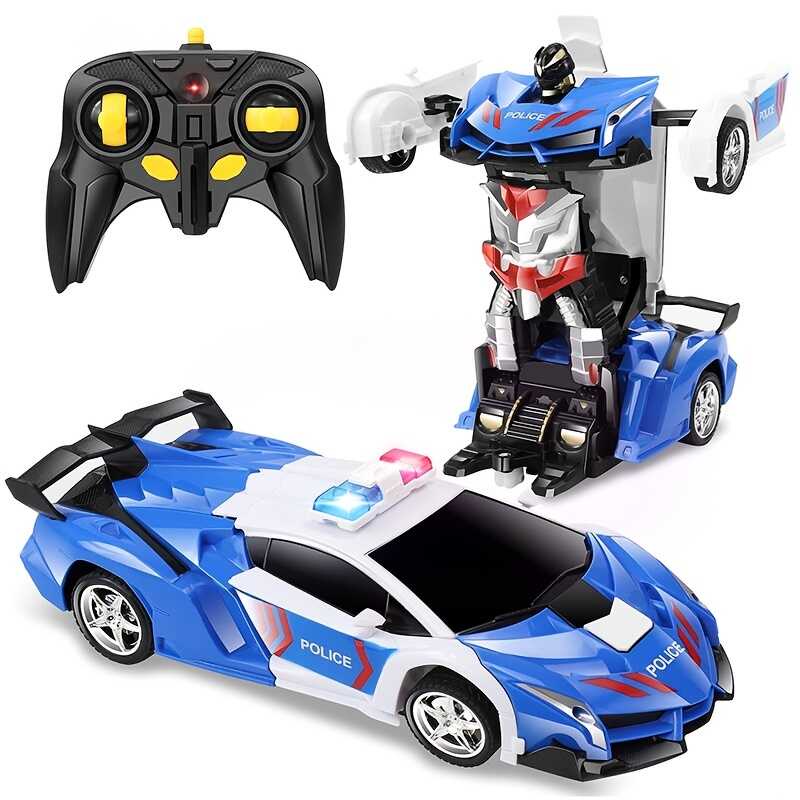 2.4Ghz Long Distance Remote Control 1:18 Scale Transform RC Robot For ...