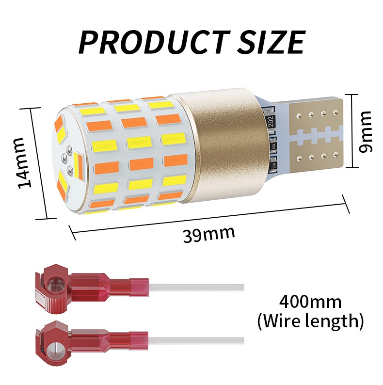 2PCS T15 Turn Signal Motorcycle Signal Light W16W Motorcycle Lights ...