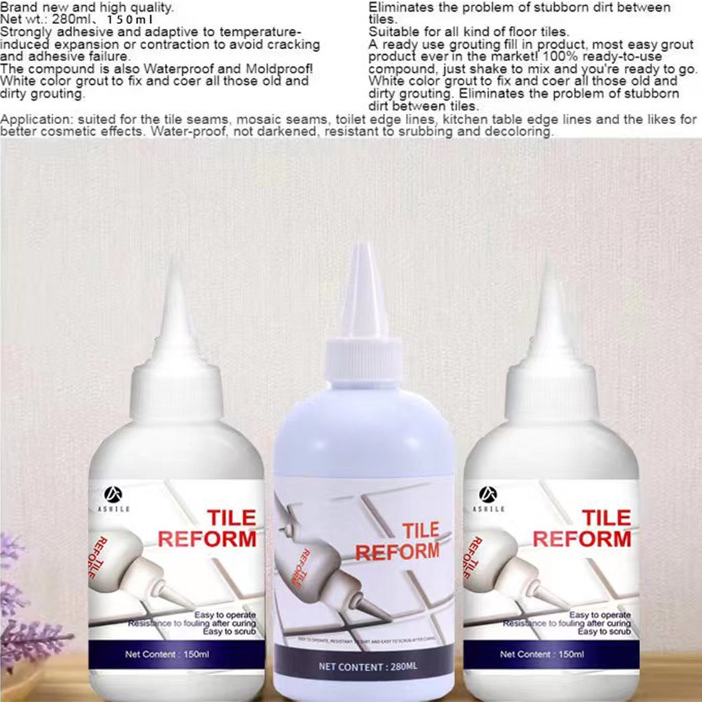 1pcs150ml Ceramic Tile Beautifying Joint Agent Glue Floor Tile Gap ...