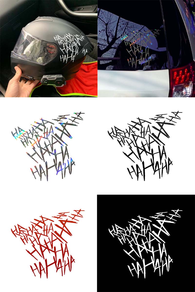 Personalized Scary Scooter Car Body Decals / 3 Sizes Motorcycle ...