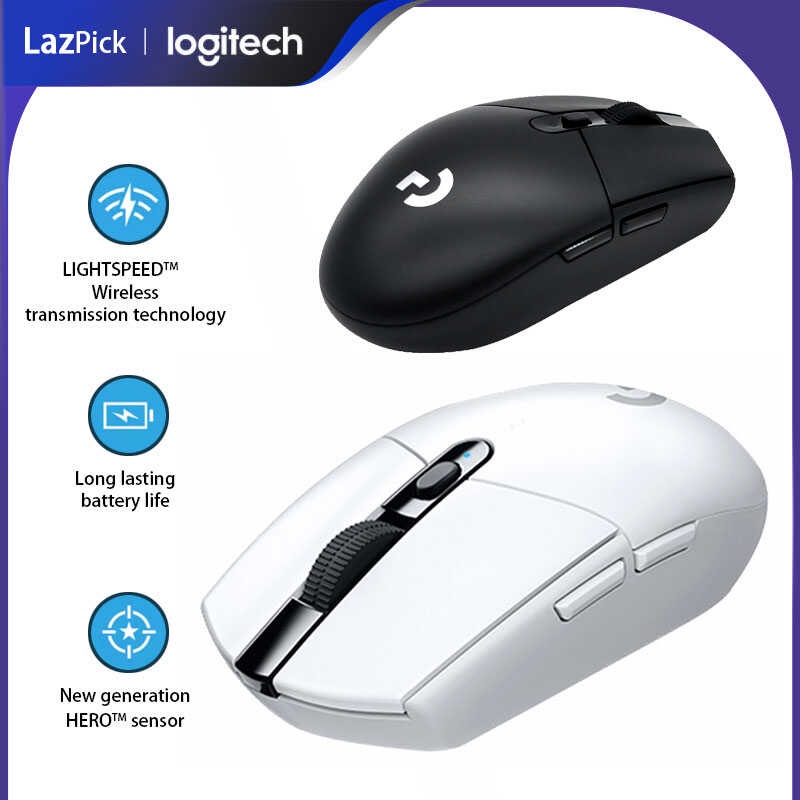 Logitech G304 Lightspeed Wireless Gaming Mouse,Hero Sensor,6 ...