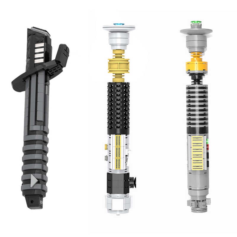 Buildmoc Darksaber Lightsabers Sword Building Blocks Set Dueling ...