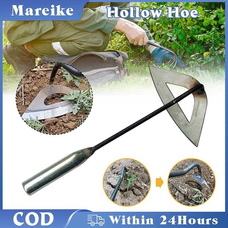 Garden Weeding Hoe Tool Durable Steel Hardened Hollow Gardening Tools ...