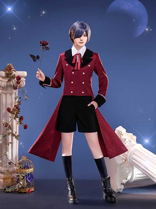Deacon Black Shire cos Dress Red Costume Cosplay anime Zhengtai ...