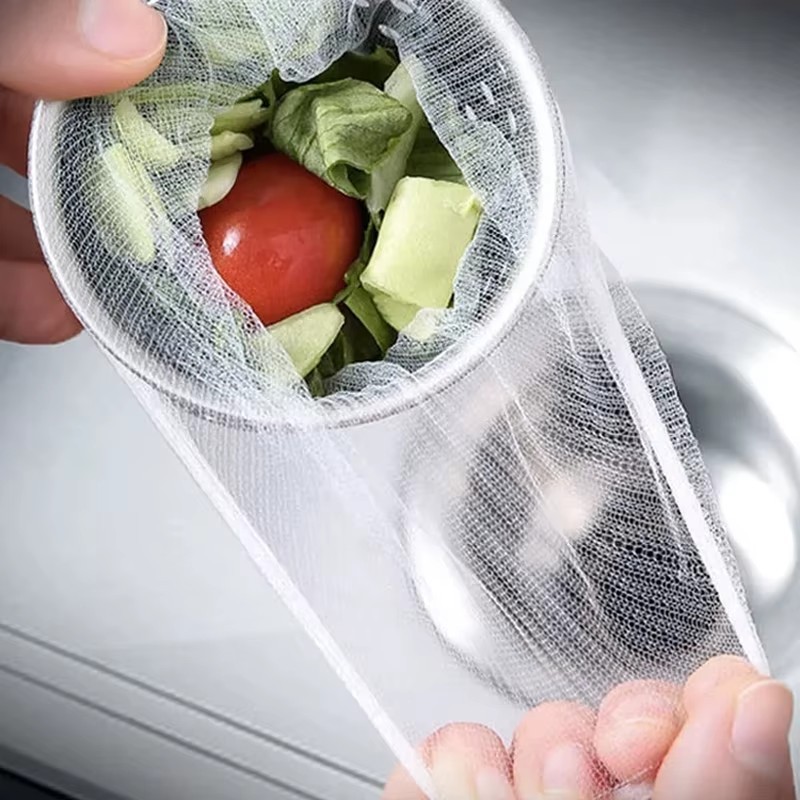Disposable Sink Filter Mesh Bags Anti-blocking Sewer Drains Filter Mesh ...